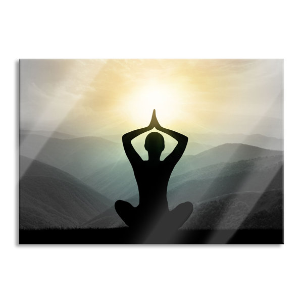 Union Rustic Yoga and Meditation - Unframed Photograph on Glass ...