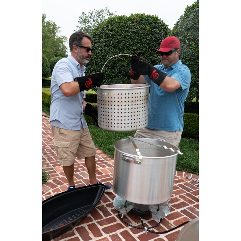 King Kooker 1-Burner Propane Outdoor Cooker Kit with 90-Quart Aluminum ...