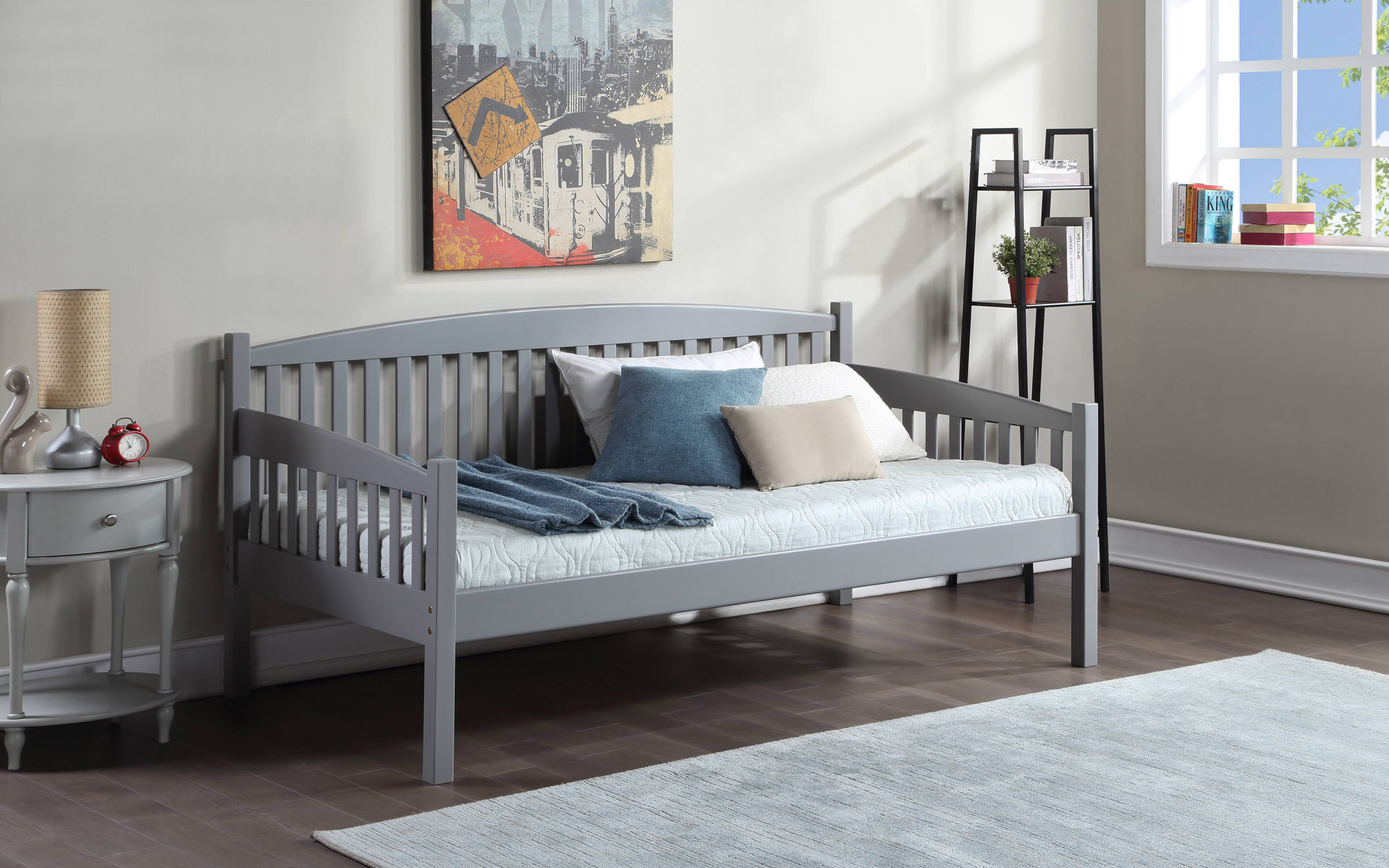 Red Barrel Studio® Caryn White Finish Daybed (Twin) | Wayfair