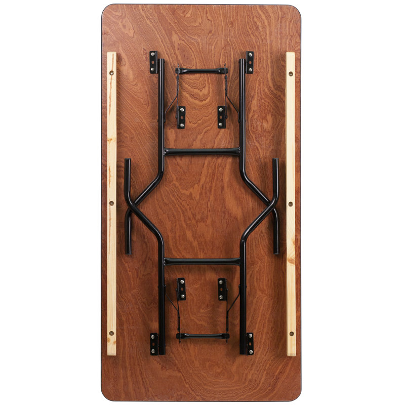 Flash Furniture Wofford 30"x 60" Rectangular Wood Folding Banquet Table ...