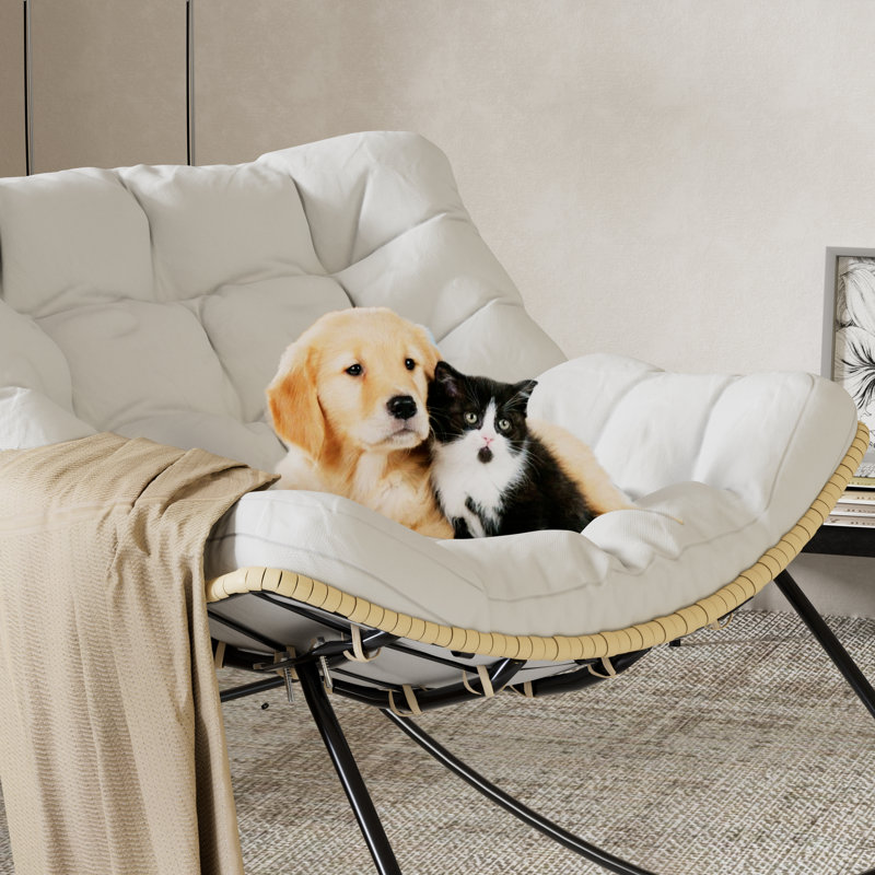 George Oliver Marijan Outdoor Rocker Chair | Wayfair