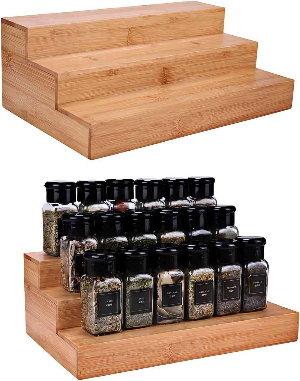 Latitude Run® Spice Rack Set, 2 Pack Step Rack | Wayfair