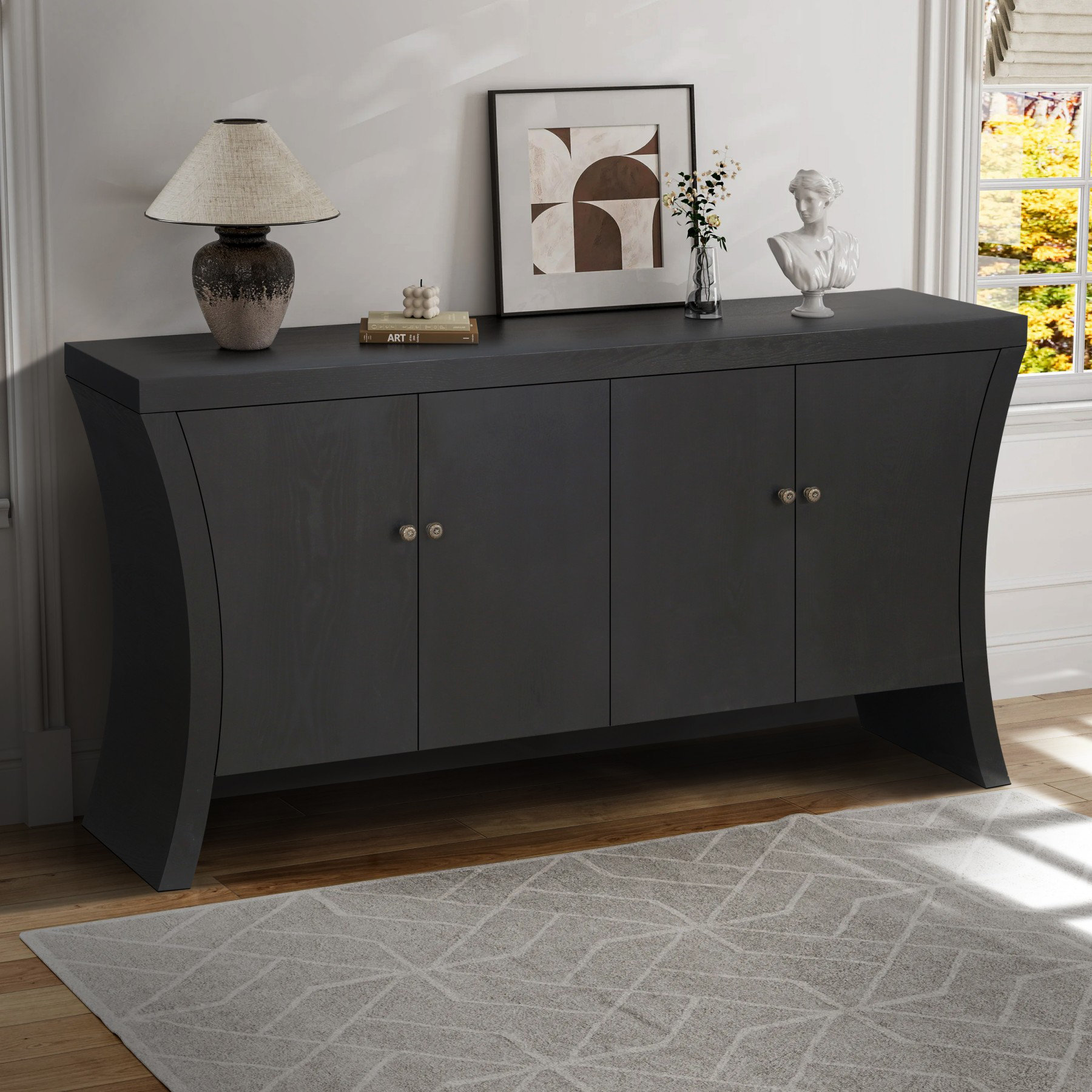 Red Barrel Studio Rustic Farmhouse Storage Cabinet - Wayfair Canada