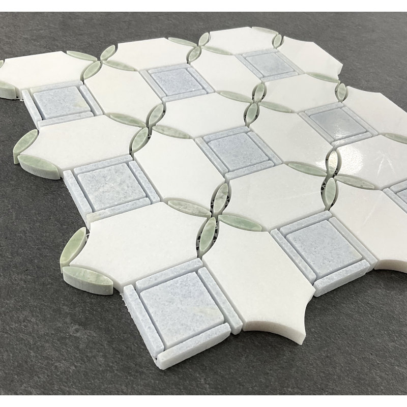 ES Stone Water Jet Marble Novelty Mosaic Wall & Floor Tile & Reviews ...