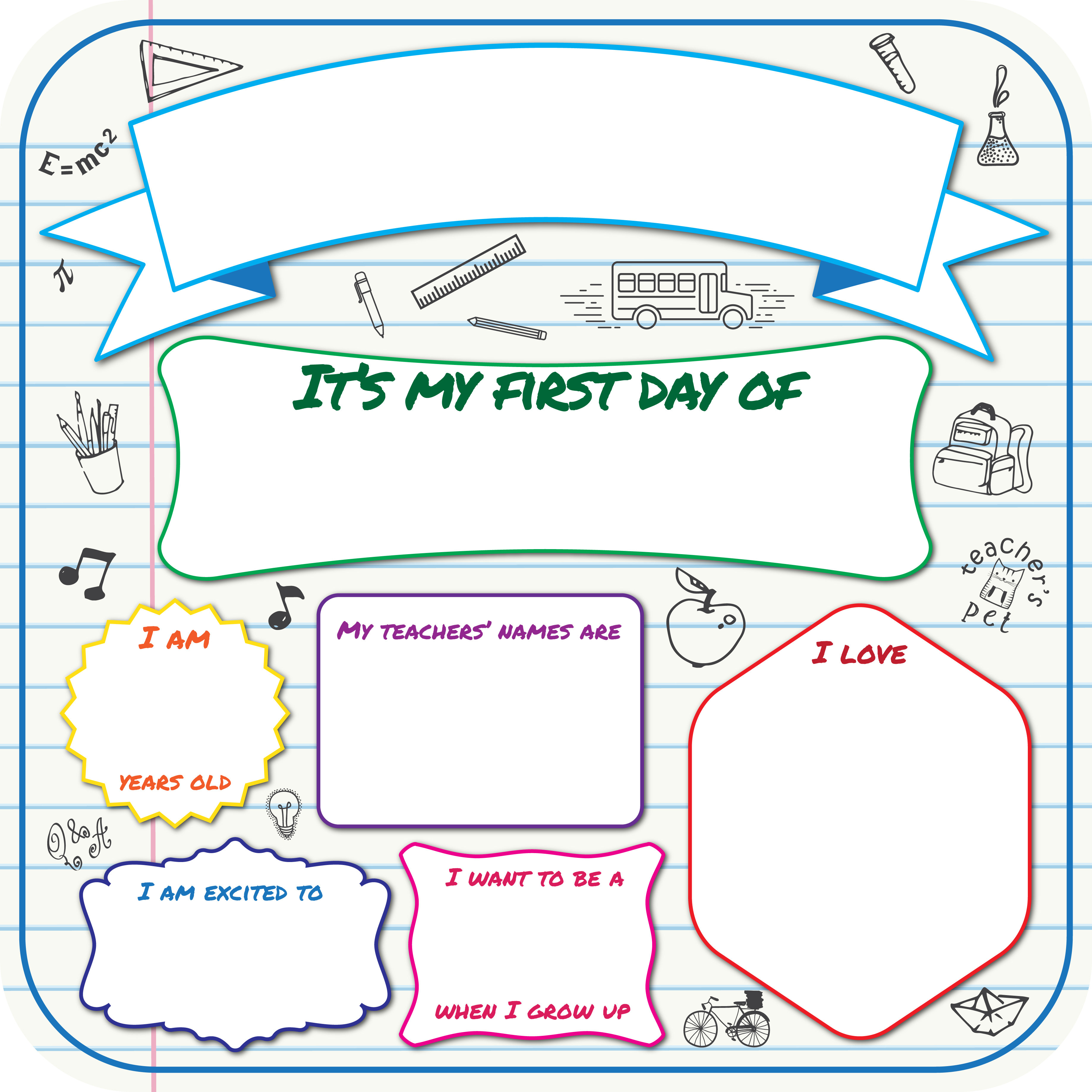 Trinx First Day of School Free Standing Dry Erase Board | Wayfair
