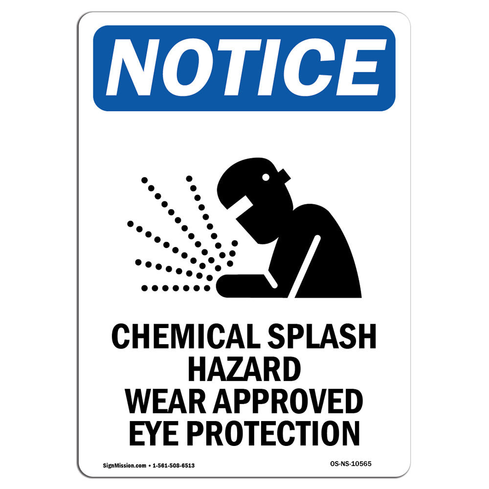 SignMission Chemical Splash Hazard Sign | Wayfair