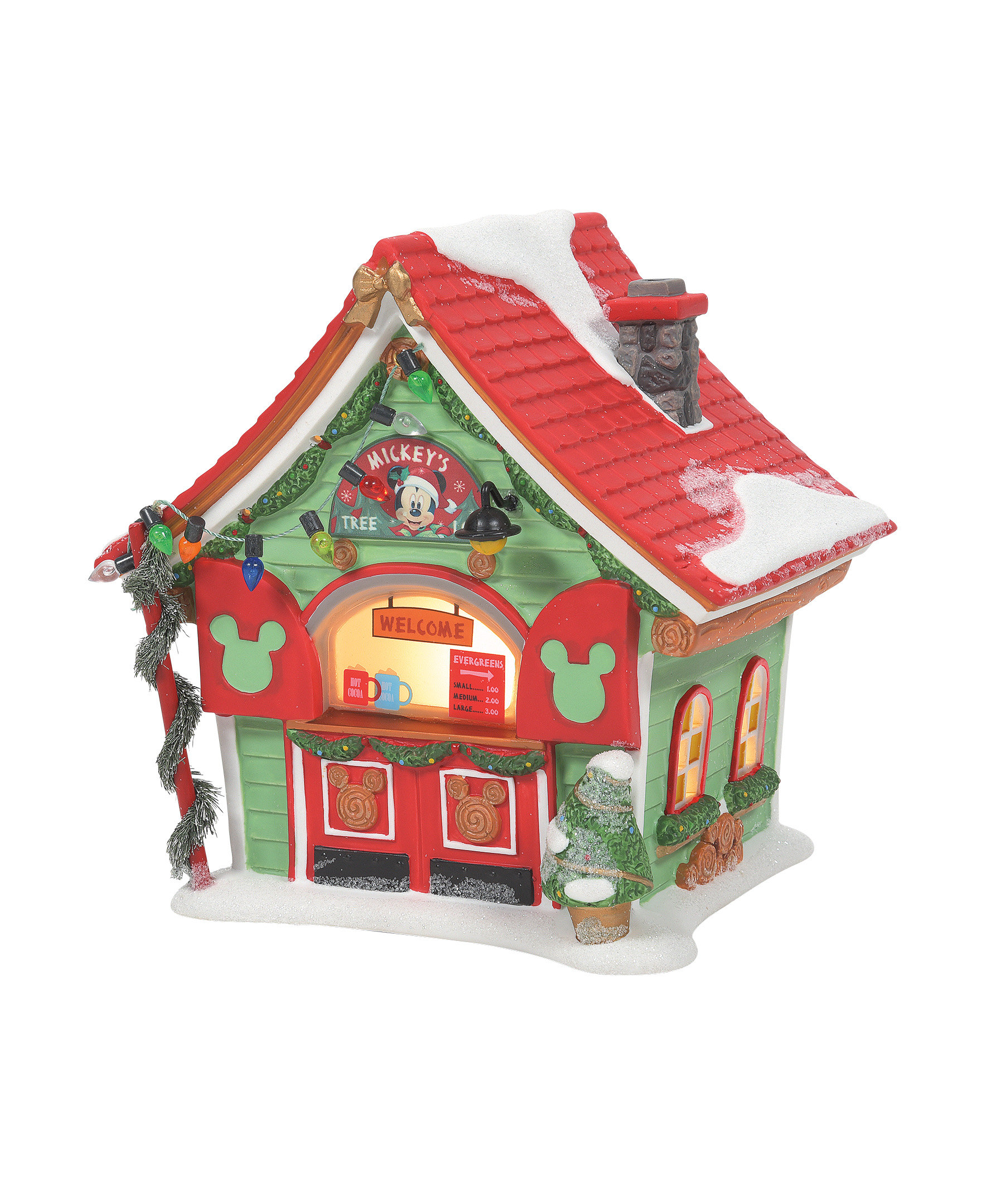 Department 56 Disney Village Mickey's Tree Lot Building 9.53in H | Wayfair