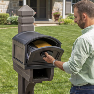 Step2 Lakewood Extra Large Post Mounted Mailbox & Reviews | Wayfair