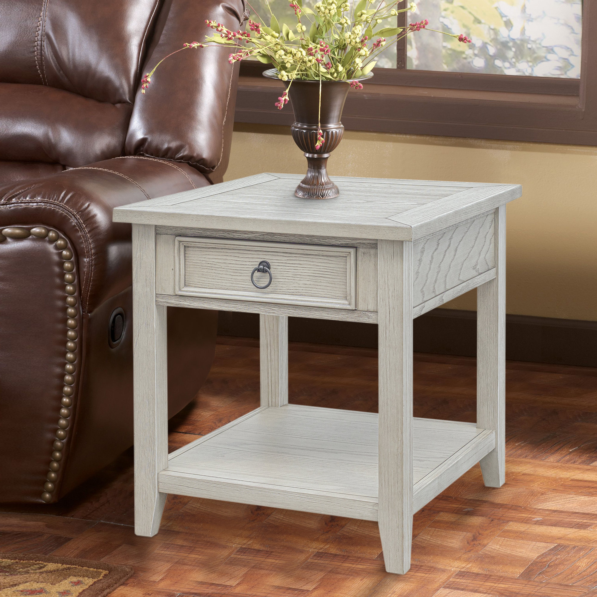 Gracie Oaks Grafton Single Drawer End Table | Wayfair