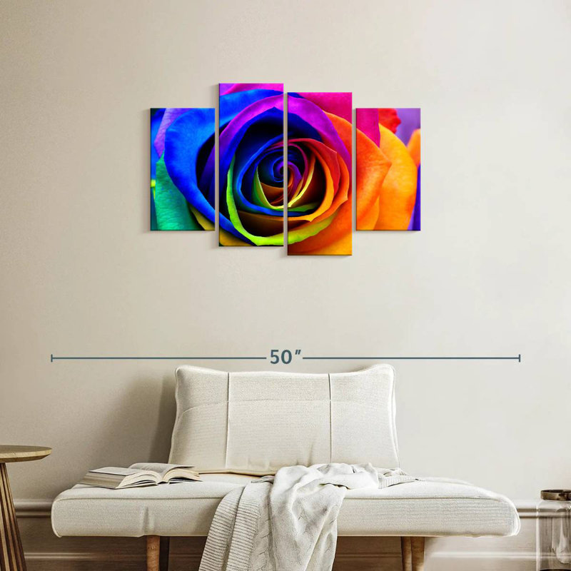 Lark Manor™ Harnek Rainbow Rose Petals | Wayfair