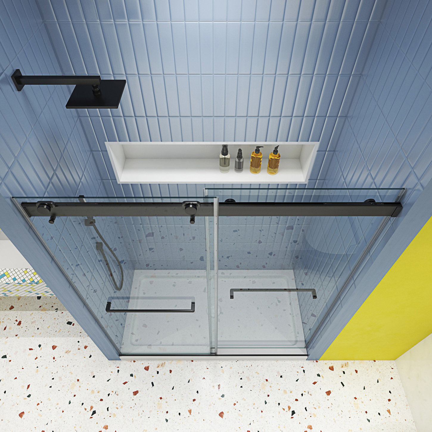 ACCOLADE FURNITURE LLC Shower Door, Soft Close System Sliding Door ...