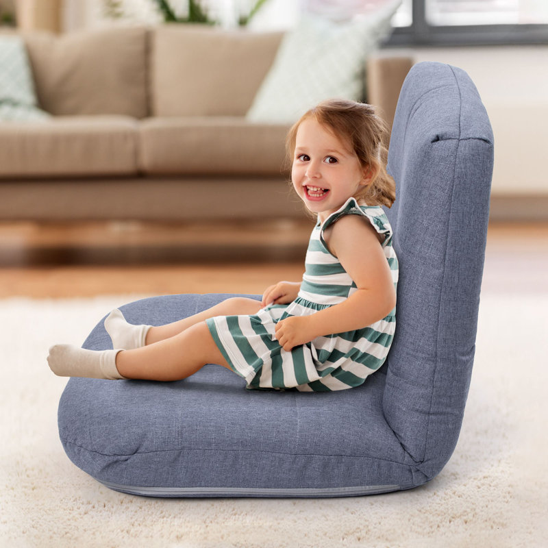 Trule Adjustable 5-positions Padded Floor Gaming Chair With Back ...