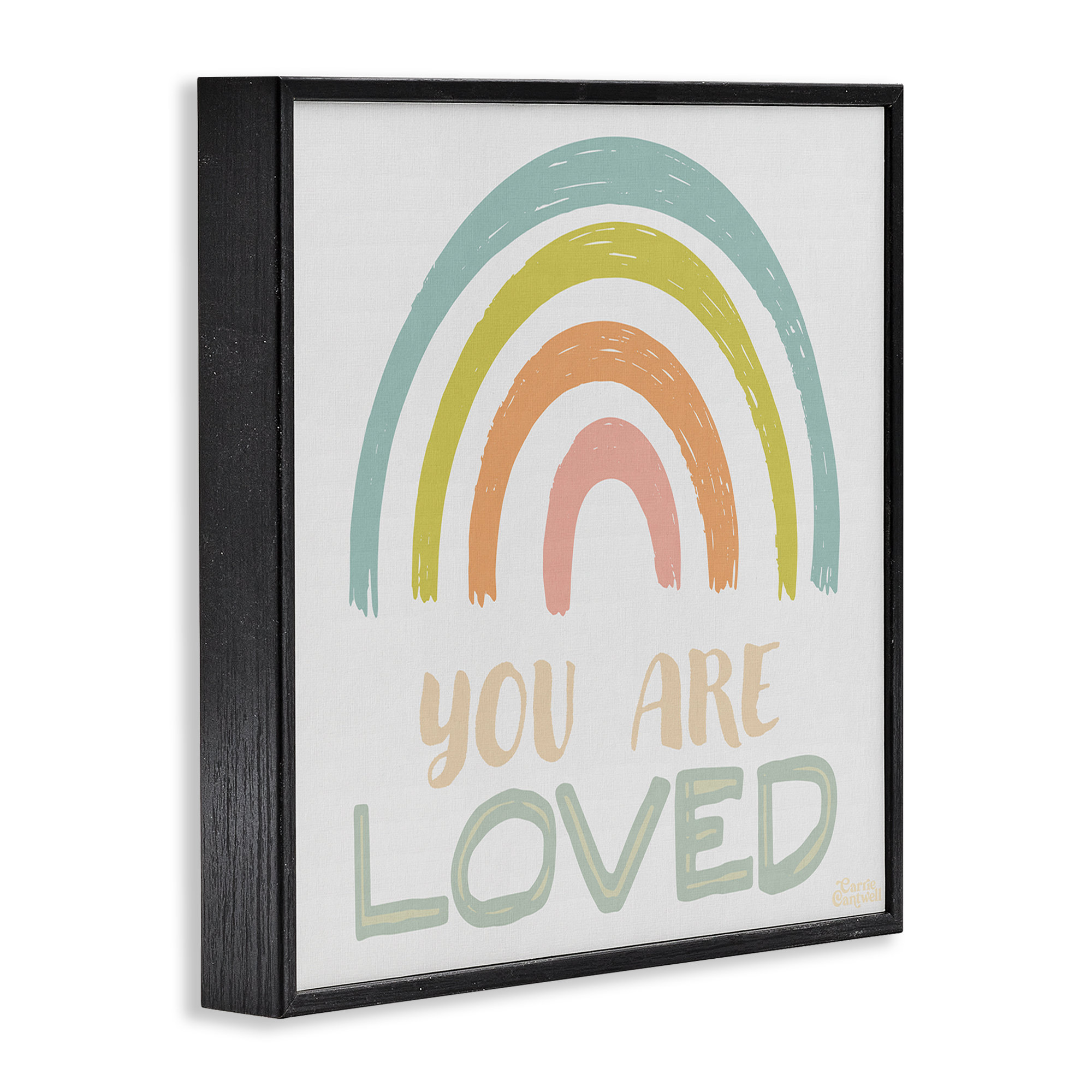 Ophelia & Co. You Are Loved Rainbow Framed Giclee Art by Carrie ...
