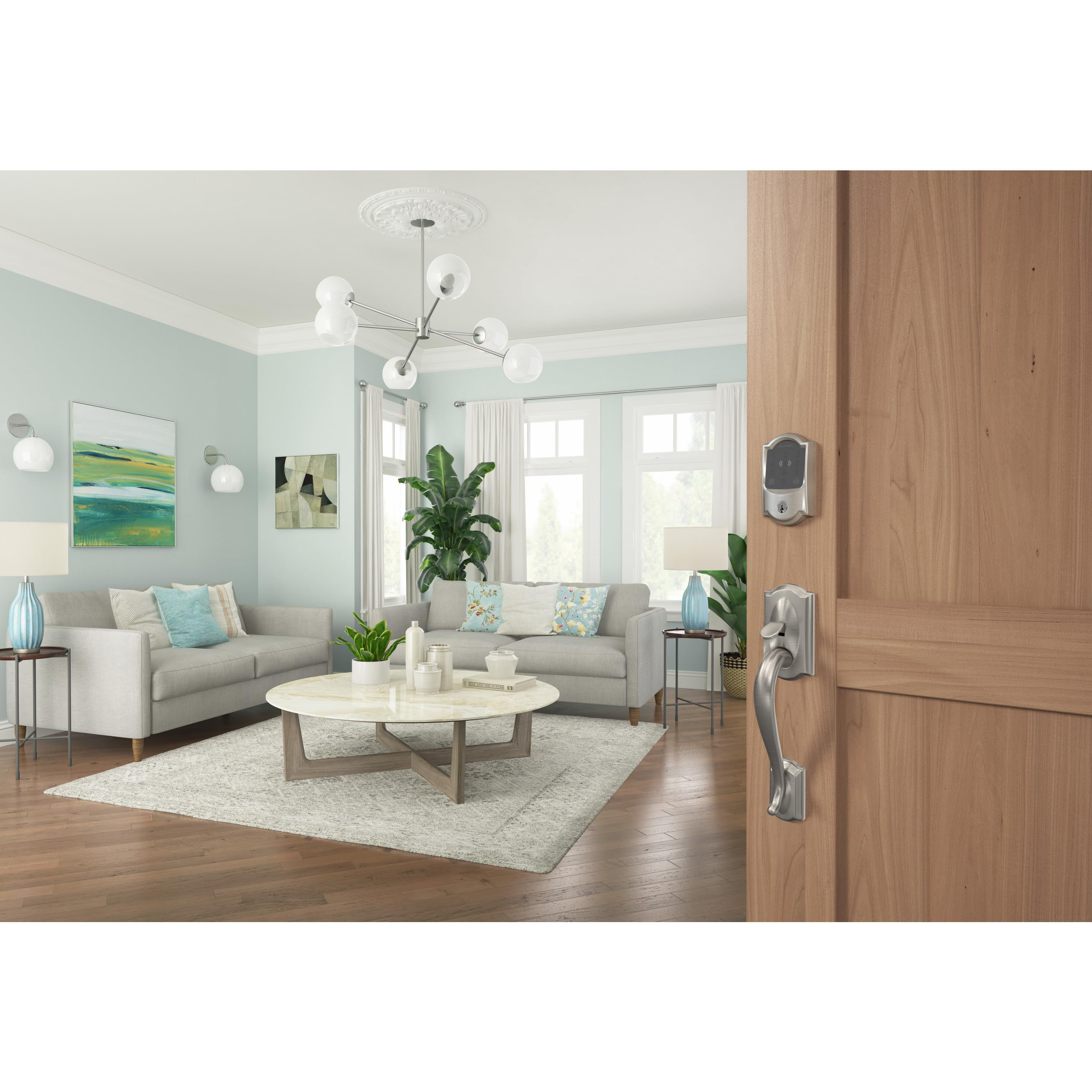 MODERN WALLS LLC Wifi Deadbolt Smart Lock, Keyless Entry Touchscreen ...