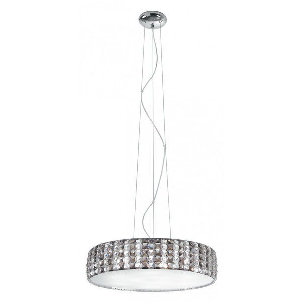 Mercer41 Thaddeus 9 - Light Chrome Crystal Pendant | Wayfair.co.uk