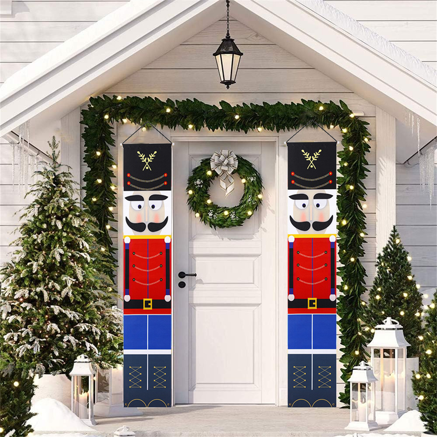 The Holiday Aisle® Nutcracker Banners For Front Door Christmas ...