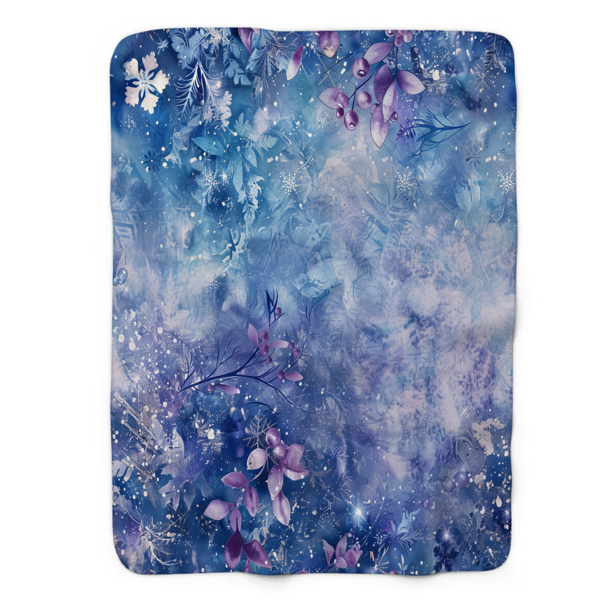 MentionedYou Frosty Design - 1 Piece Premium Sherpa Blanket - Wayfair ...