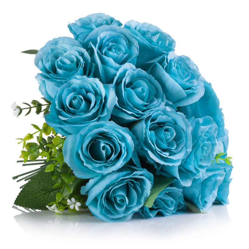 House of Hampton® 18 Heads Roses Floral Arrangement and Centerpiece in ...