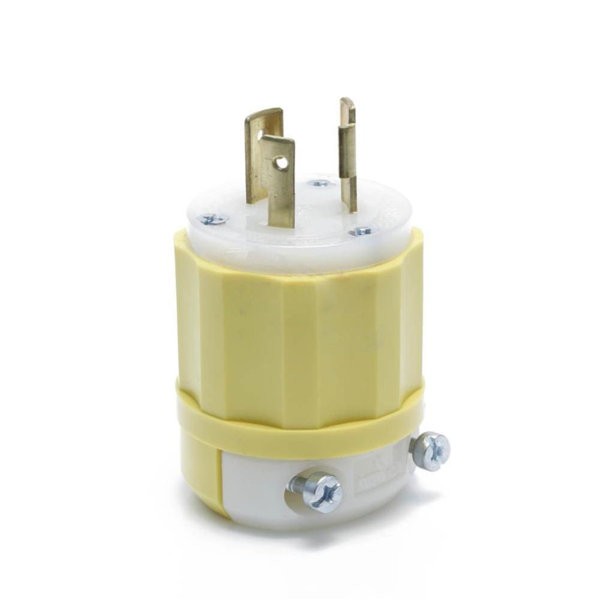 Plumbing N Parts 20 AMP Round Yellow 3-Wire Plug Plastic PNP-36904 ...
