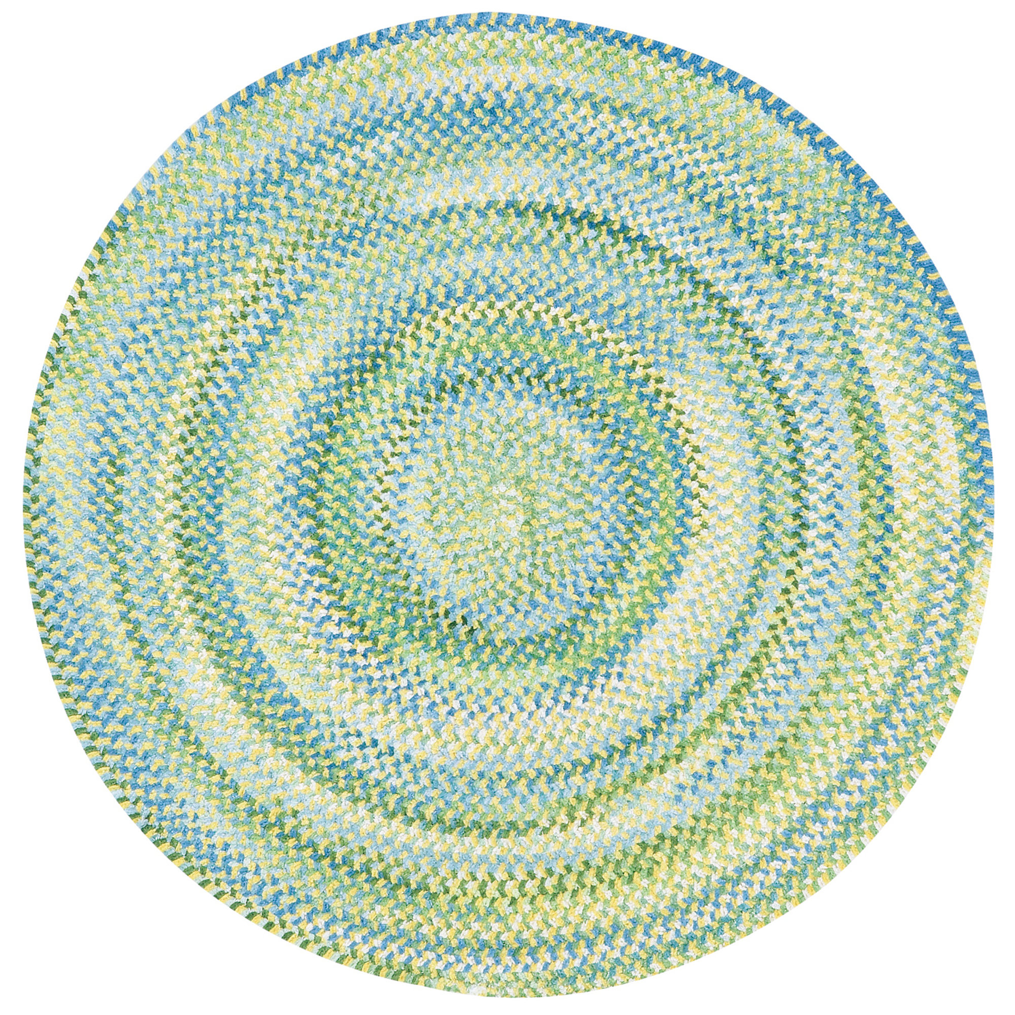 August Grove® Madsen Hand-Braided Wool Green Area Rug | Wayfair