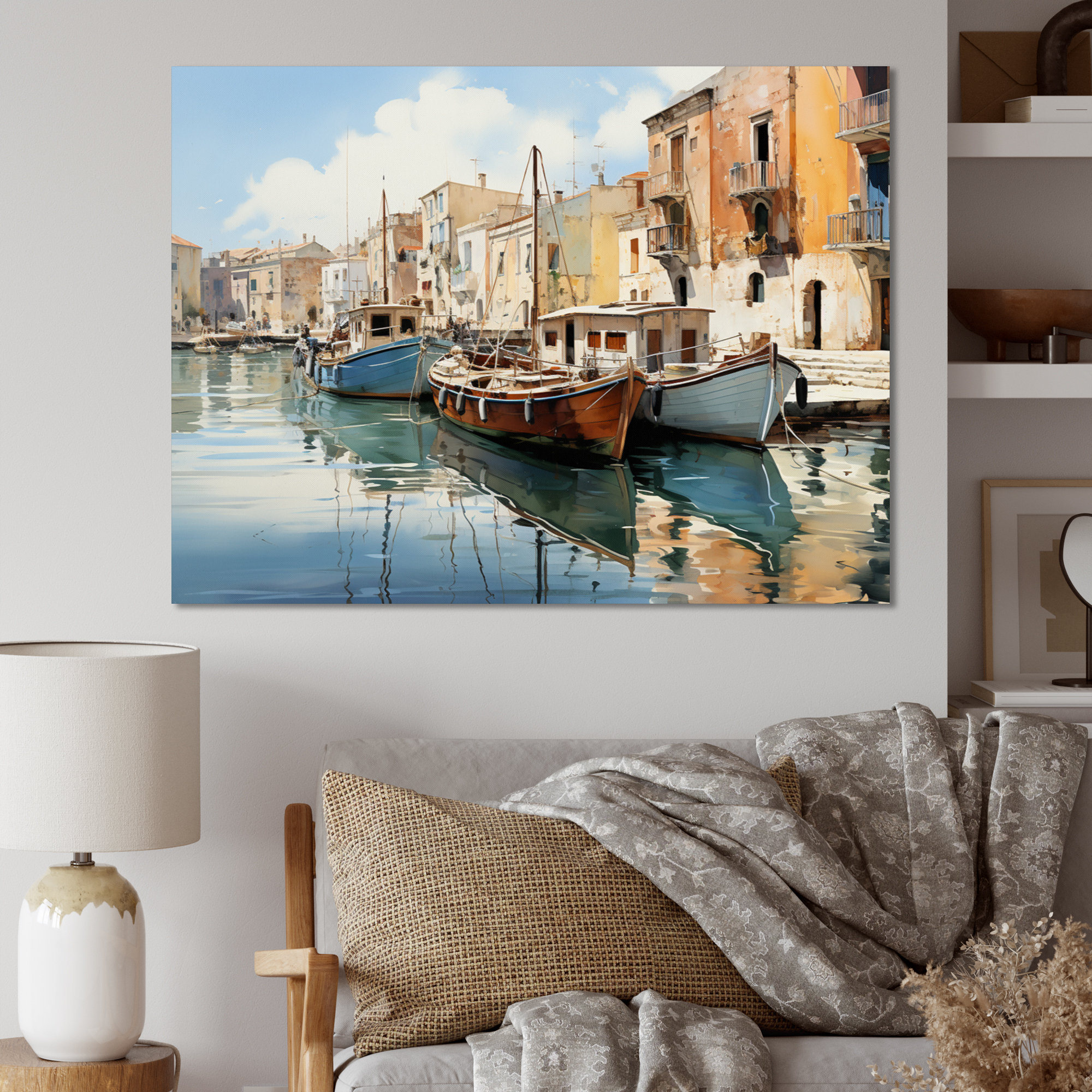 Red Barrel Studio® Greece Venetian Charms On Canvas Print | Wayfair
