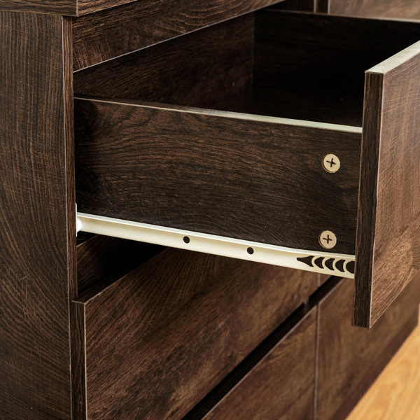 Ivy Bronx Makaay 6 - Drawer Dresser,Sideboard,Bar Cabinet,Buffet Server ...