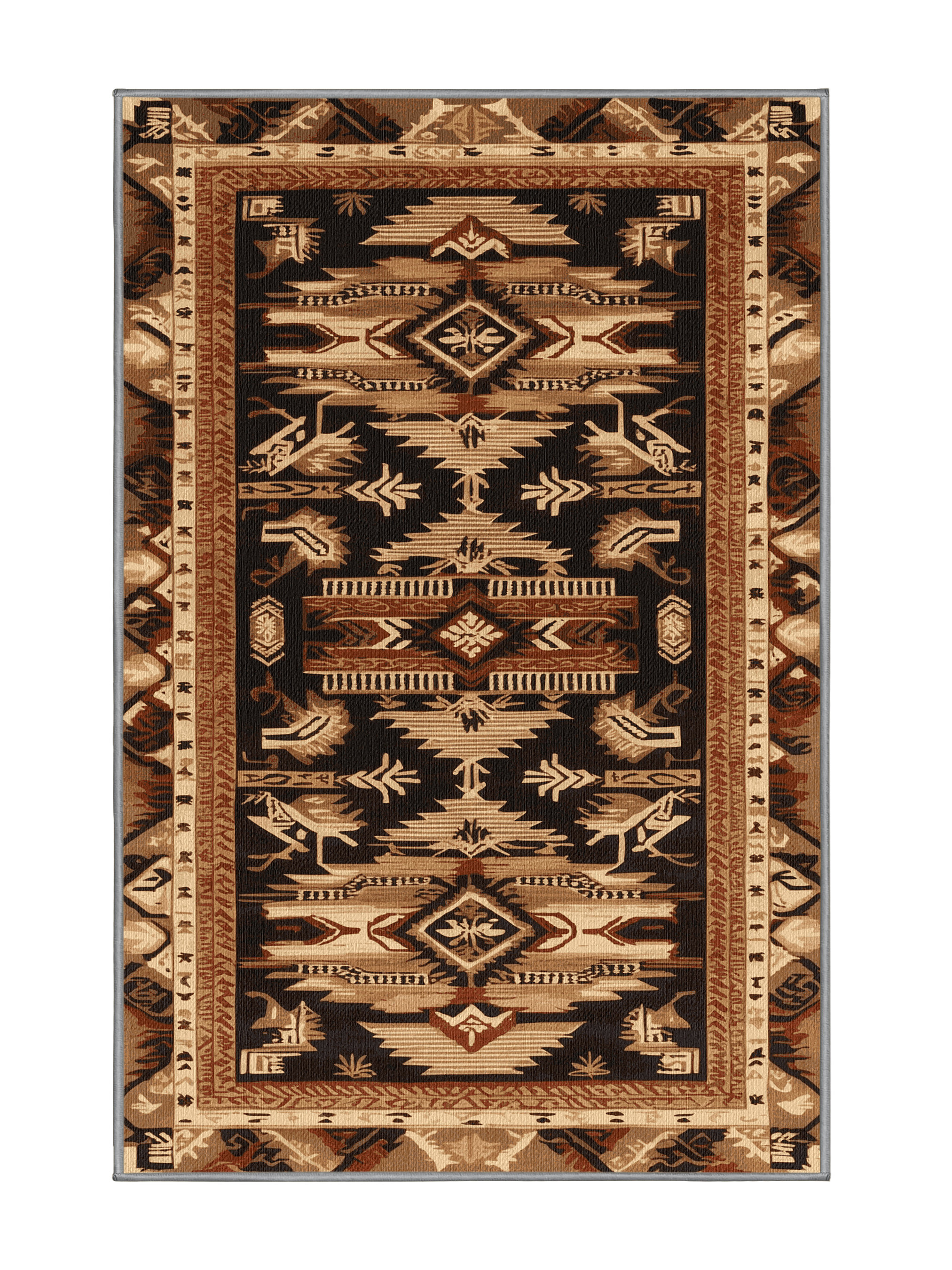 Bayou Breeze Washable Polynesian Patterns Hawaiian Area Rug | Wayfair