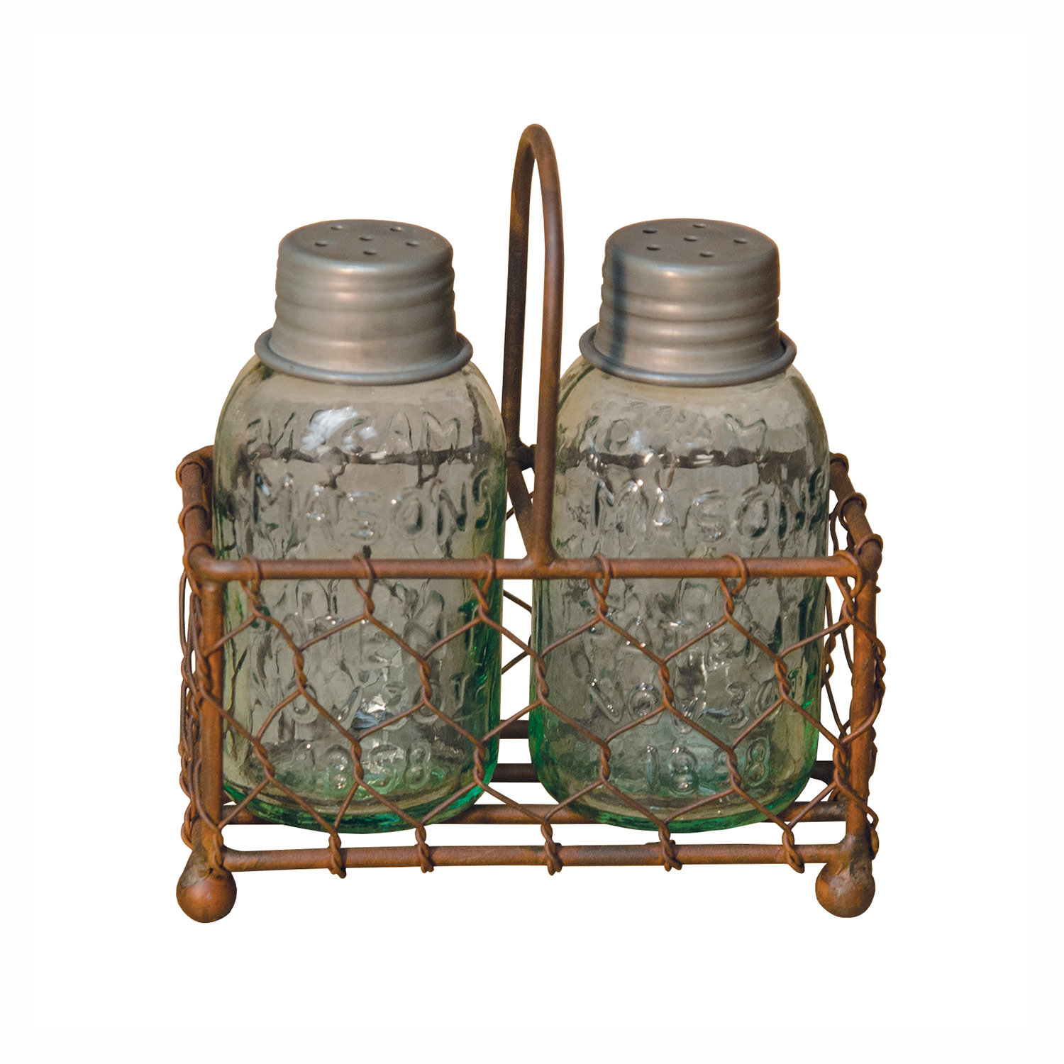 CWI Gifts Chicken Wire Caddy W/Shakers | Wayfair