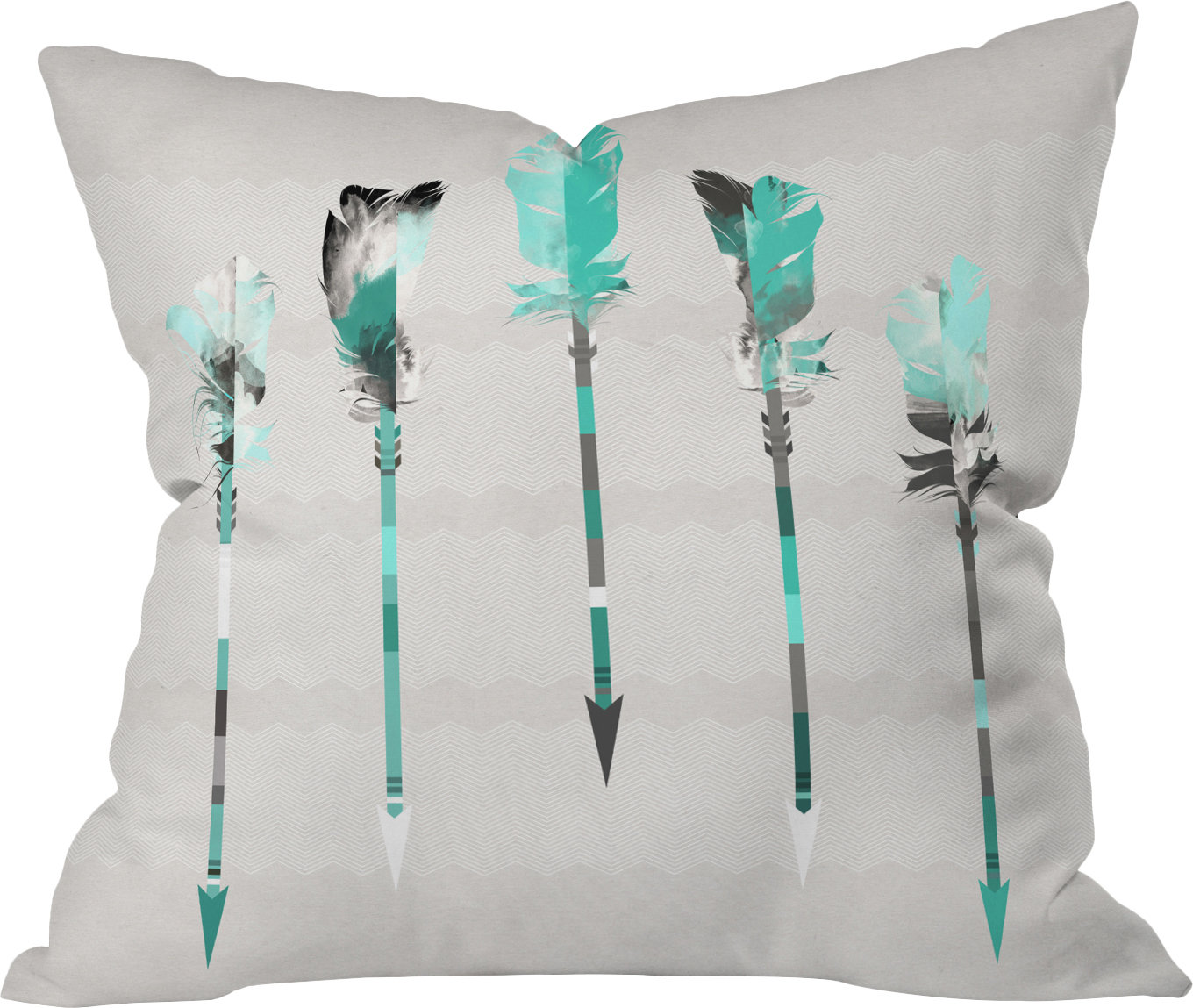Deny Designs Iveta Abolina Indoor/Outdoor Feathers Throw Pillow ...