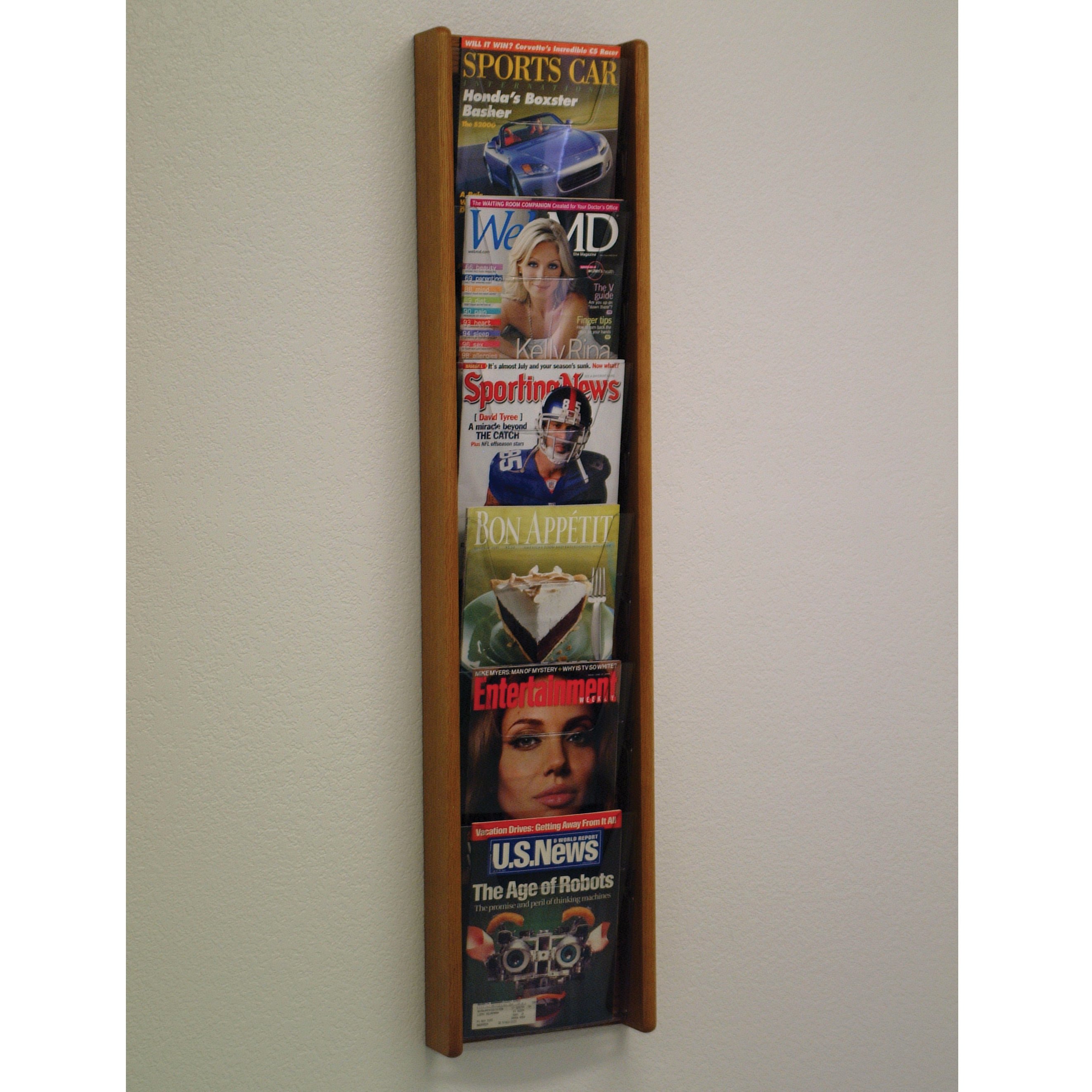 Wooden Mallet Wall Mounted Magazine Rack | Wayfair