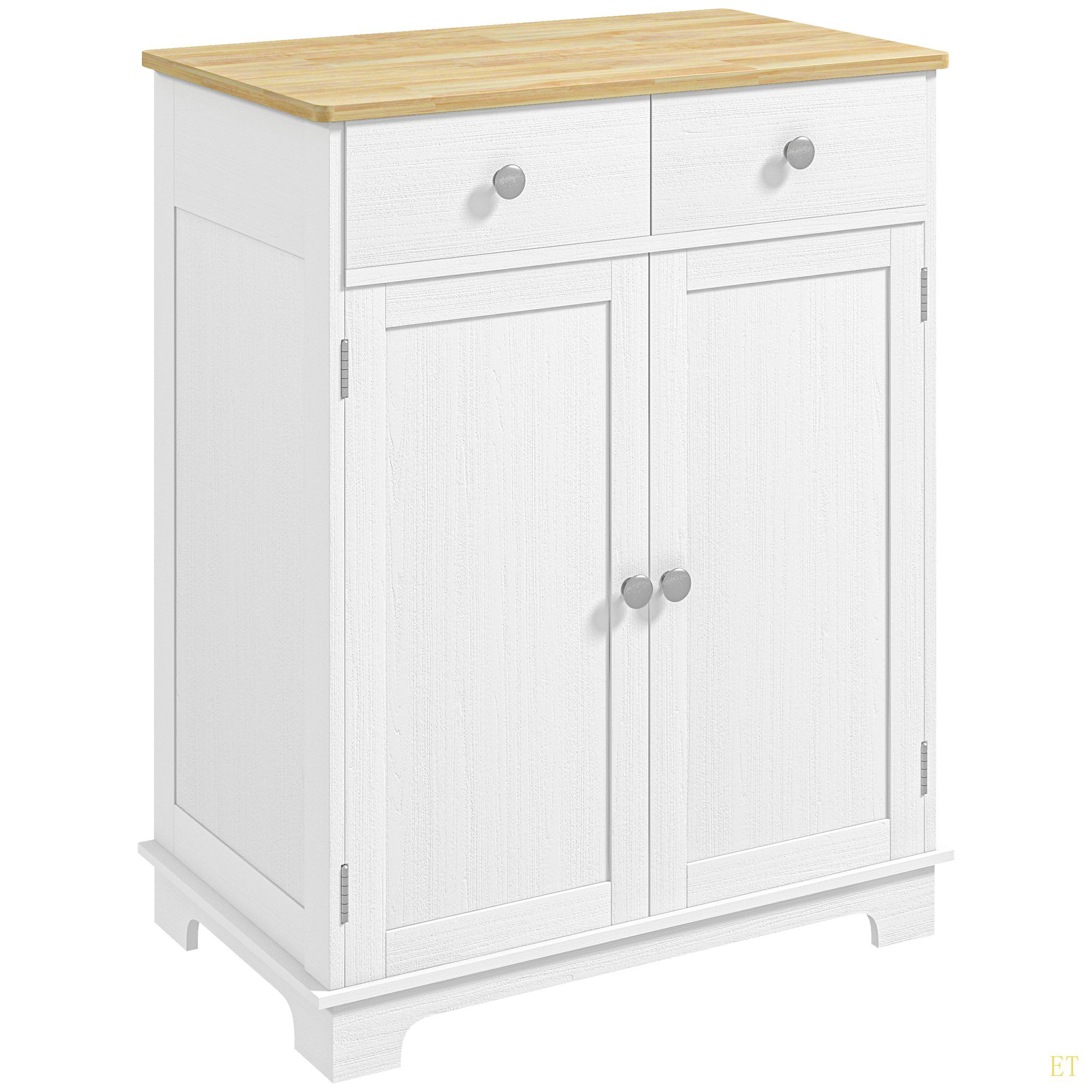 Winston Porter Buffet avec comptoir en bois massif, armoire de ...