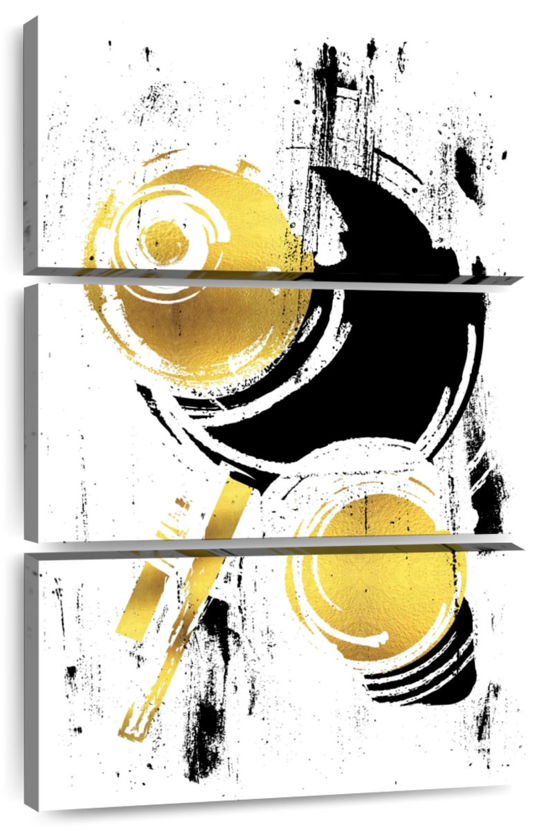 Wade Logan® Avery Gold Abstract Painting VIII | Wayfair