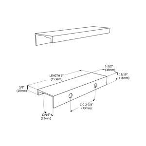 Dowell 3" Center to Center Finger Pull & Reviews | Wayfair