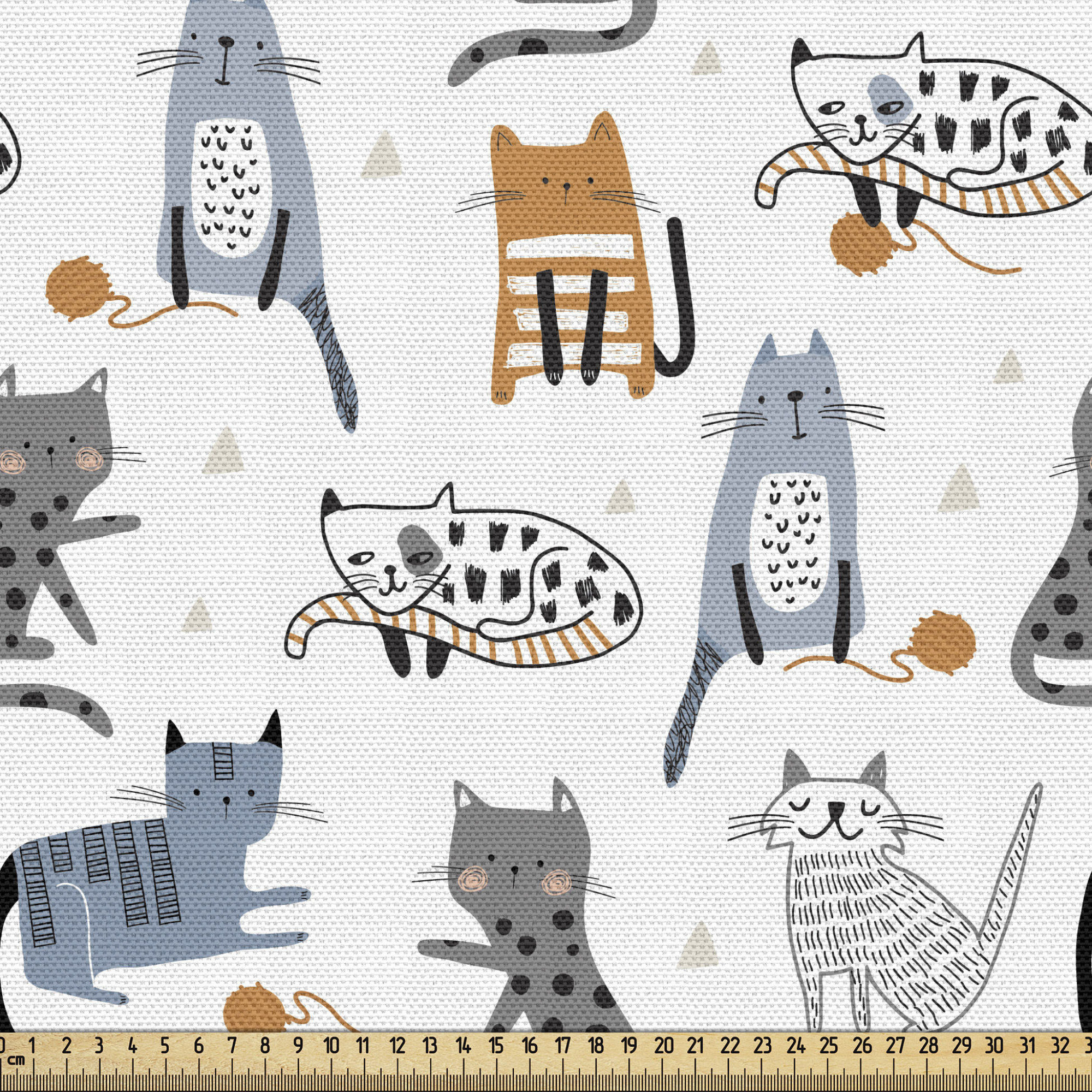 East Urban Home Ambesonne Cartoon Fabric By The Yard, Repeating Pattern ...