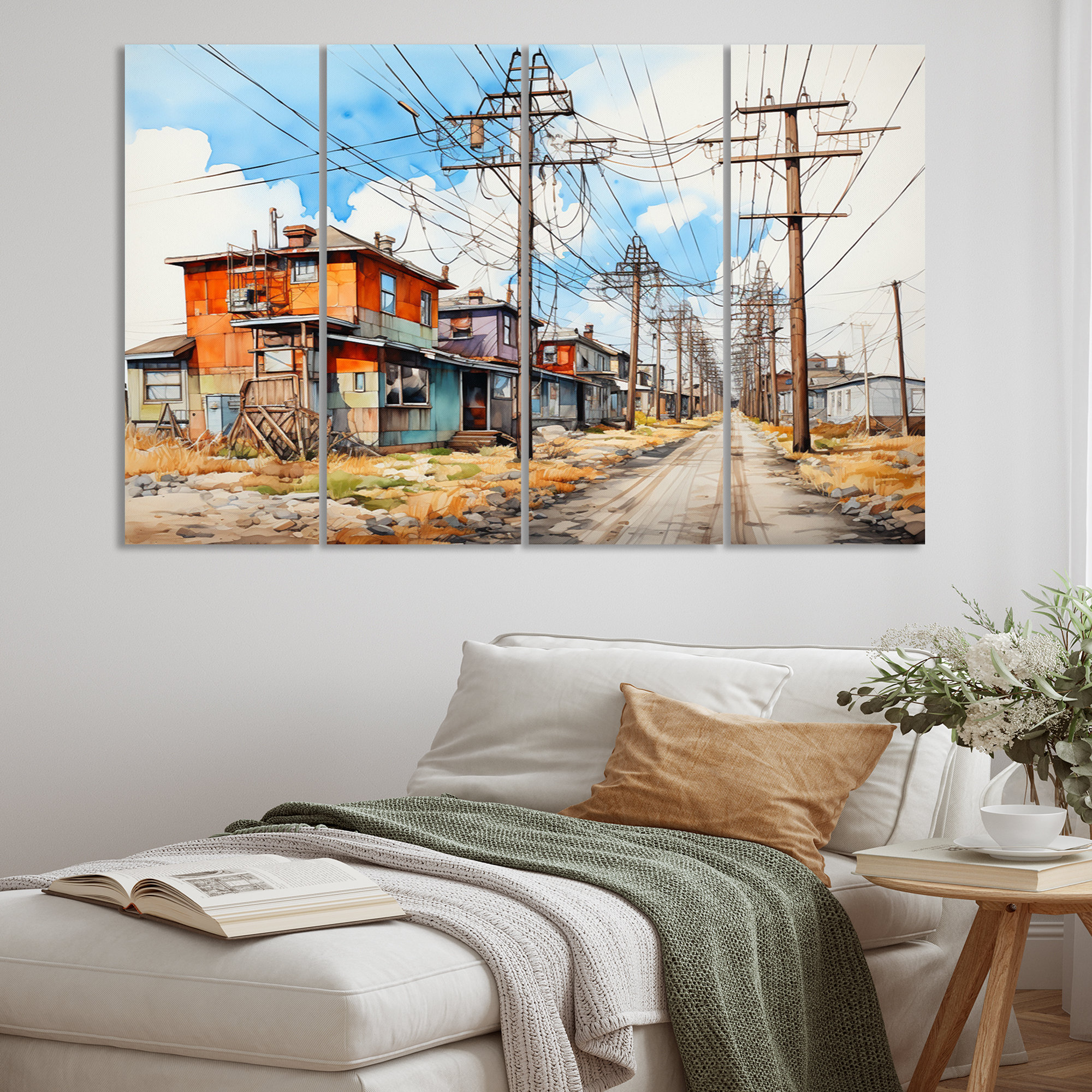 Ebern Designs Power Lines Power Harmony II - Power Lines Wall Art ...