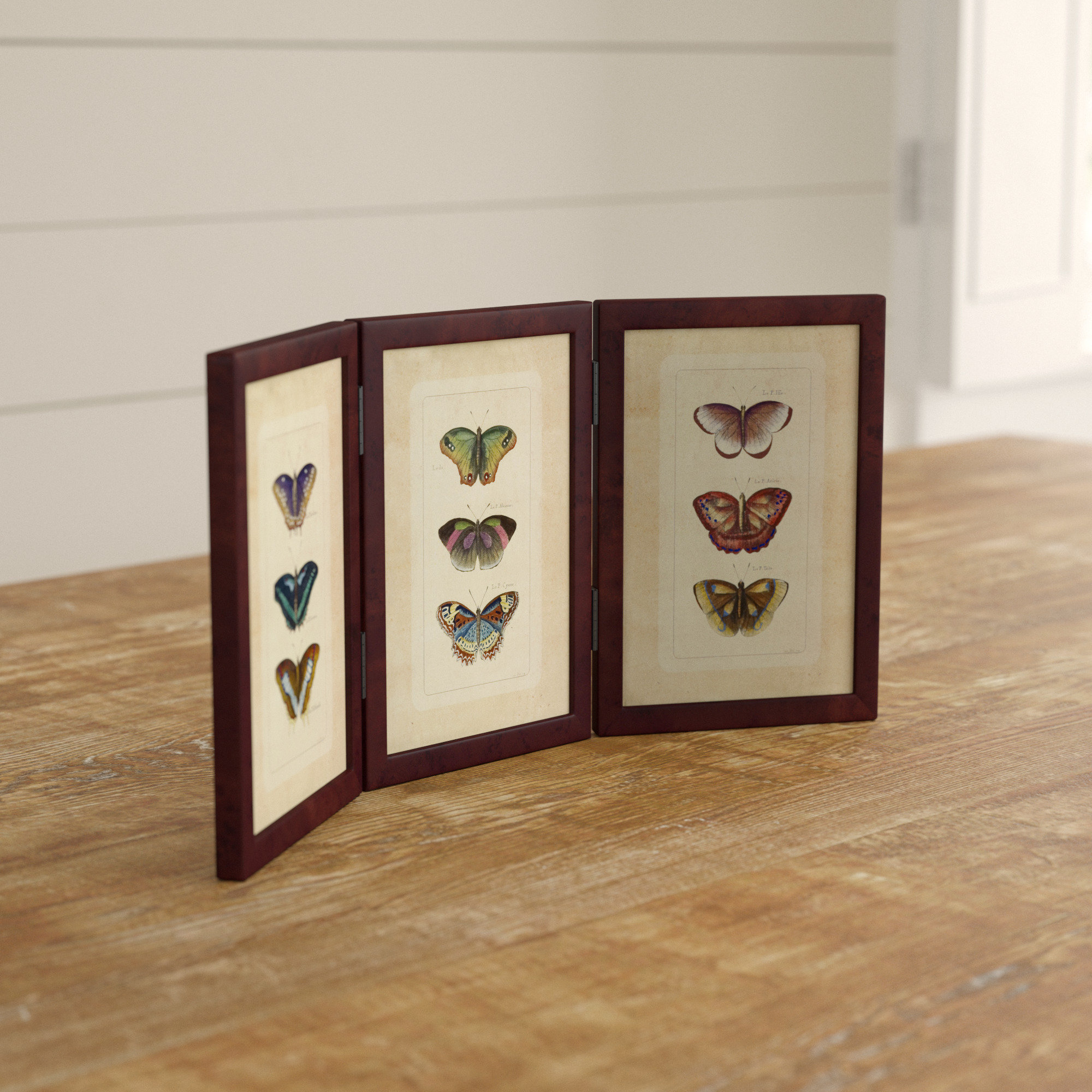 Charlton Home® Savitr Hinged Triple Picture Frame & Reviews | Wayfair