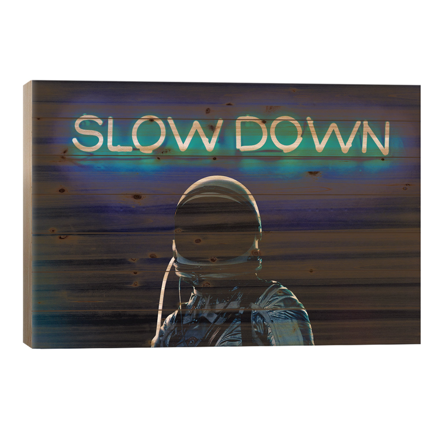 Ivy Bronx Ormsby Slown Down - Unframed Print on Wood | Wayfair