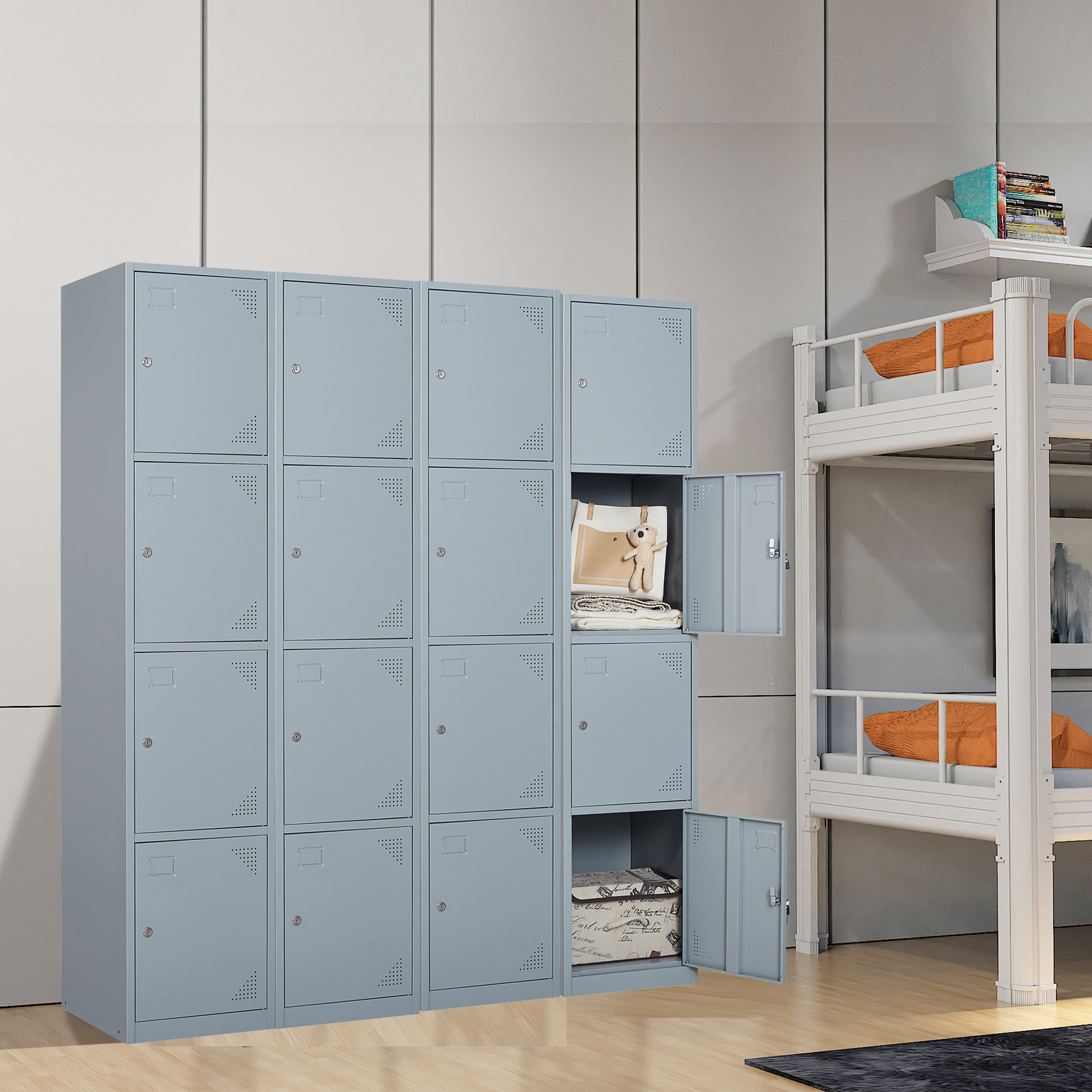 Dsarui Metal 4 Door Lockers-white & Reviews - Wayfair Canada