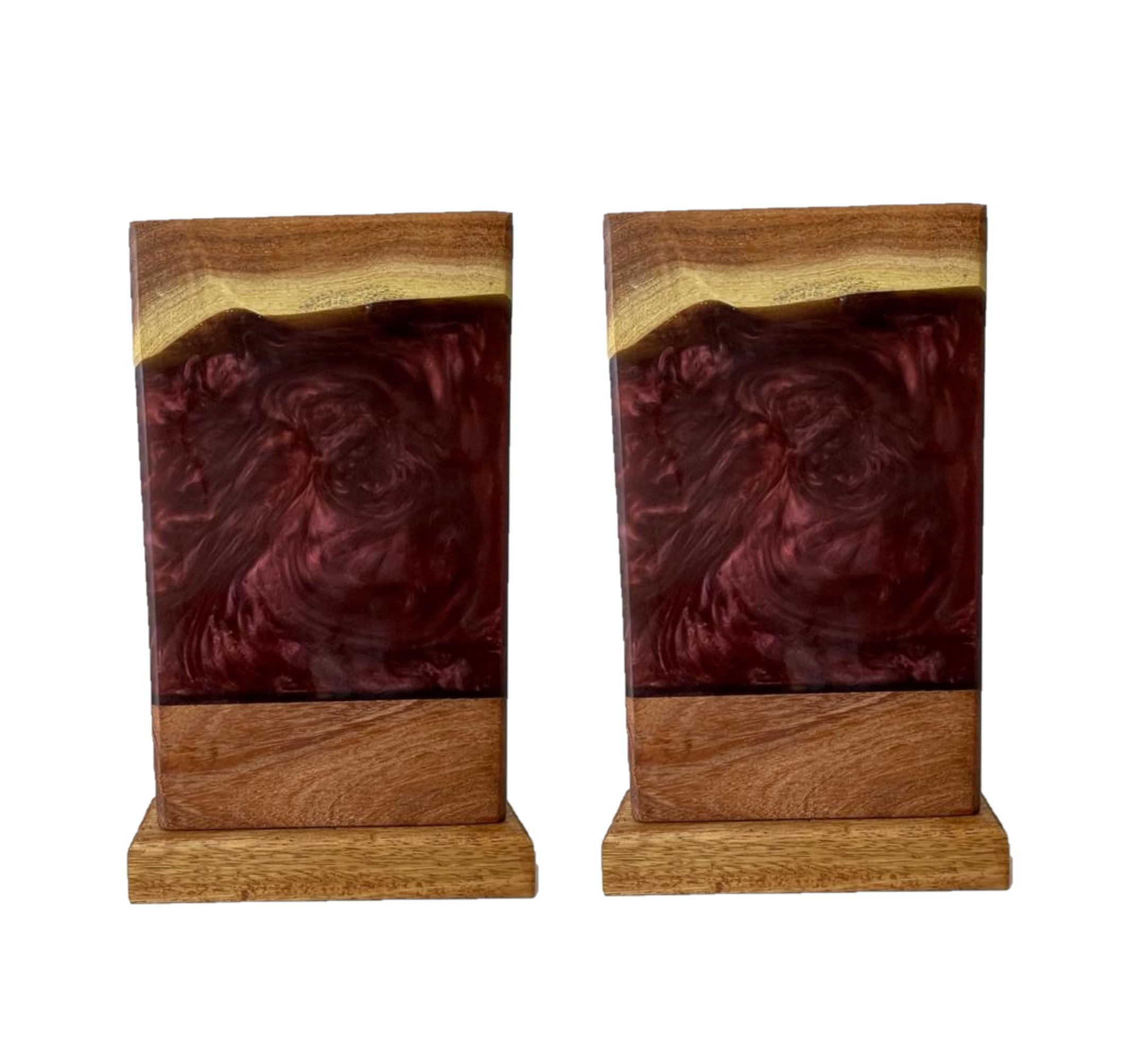 Loon Peak® Caesar''s Living 11"H Rectangle Brown And Blue Epoxy Resin ...