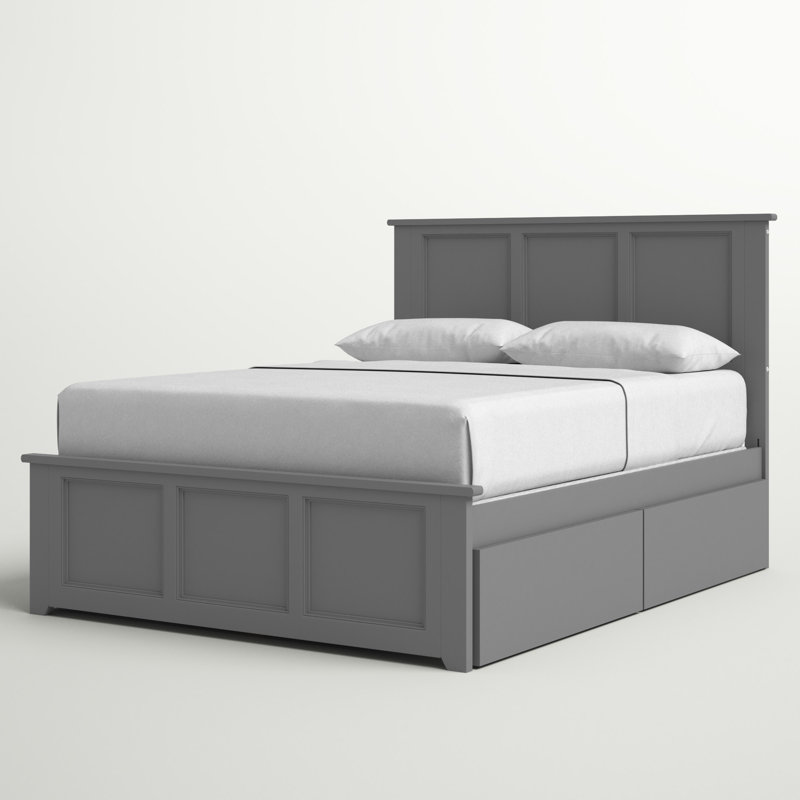 Lark Manor Amear Solid Wood Platform Storage Bed & Reviews | Wayfair
