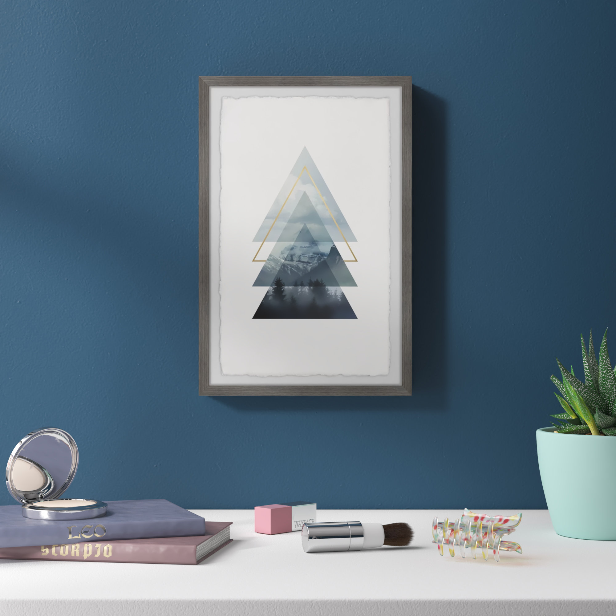 Mercury Row® Teen 'Triangle Pines' Framed Print - Wayfair Canada