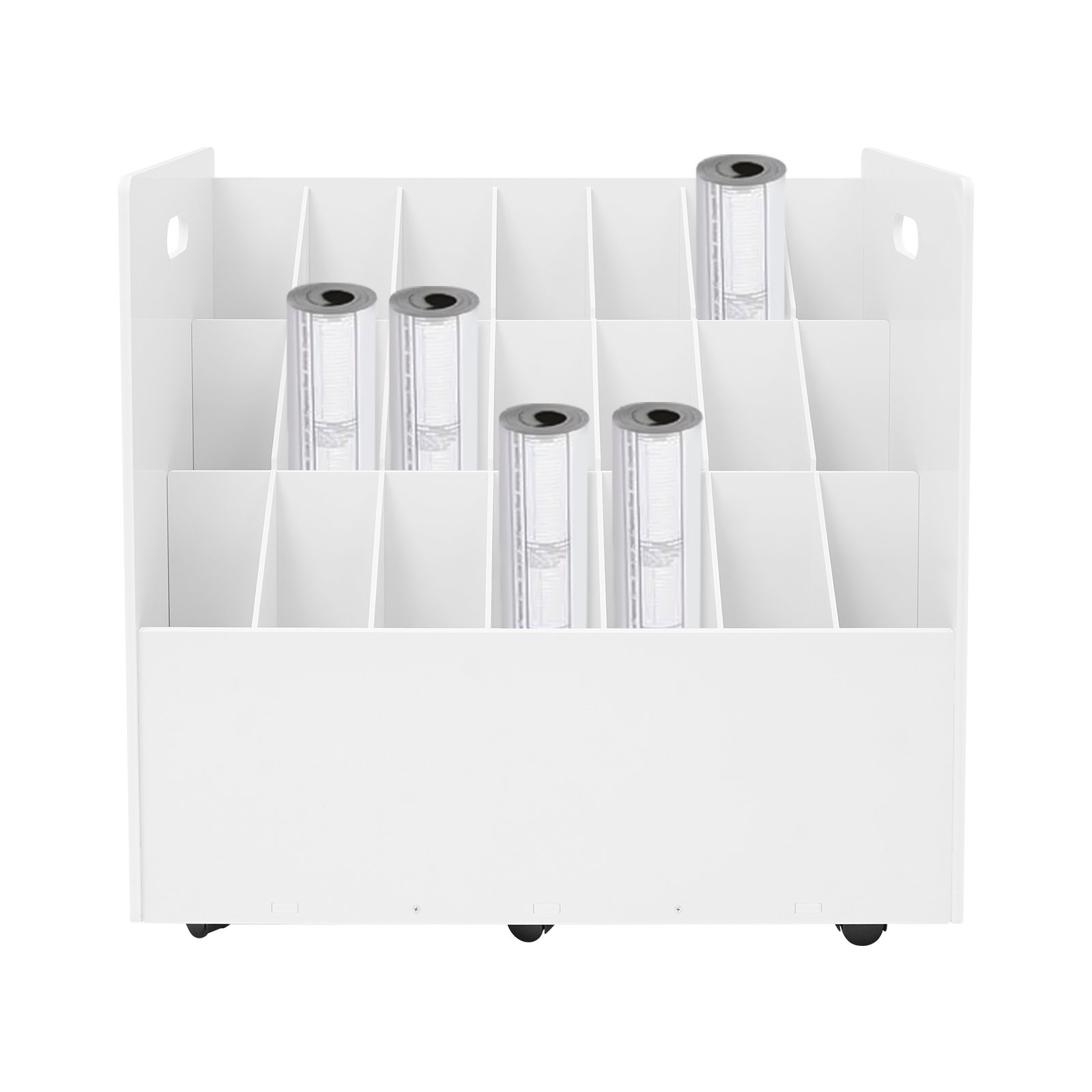 Latitude Run® 21 Slots Roll Files Storage Organizer With Wheels | Wayfair