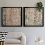 Birch Lane™ Houses By Jenny Frean Framed Canvas Wall Art Print | Wayfair