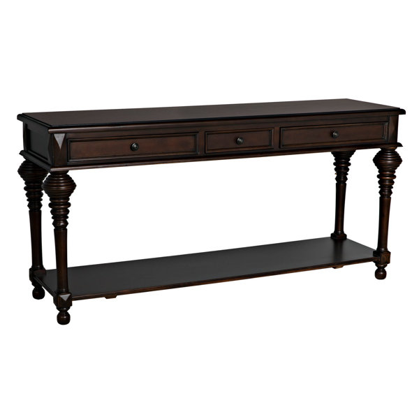 Noir Colonial 72'' Solid Wood Console Table - Wayfair Canada