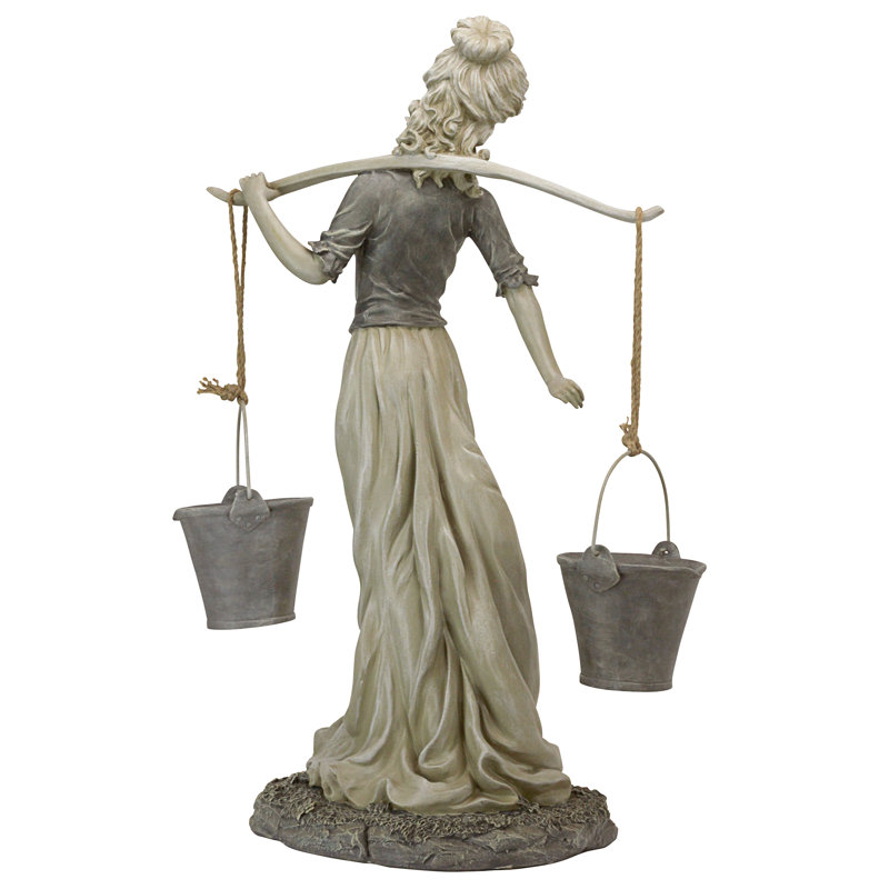 Design Toscano Magdalene the Danish Milkmaid Statue & Reviews | Wayfair