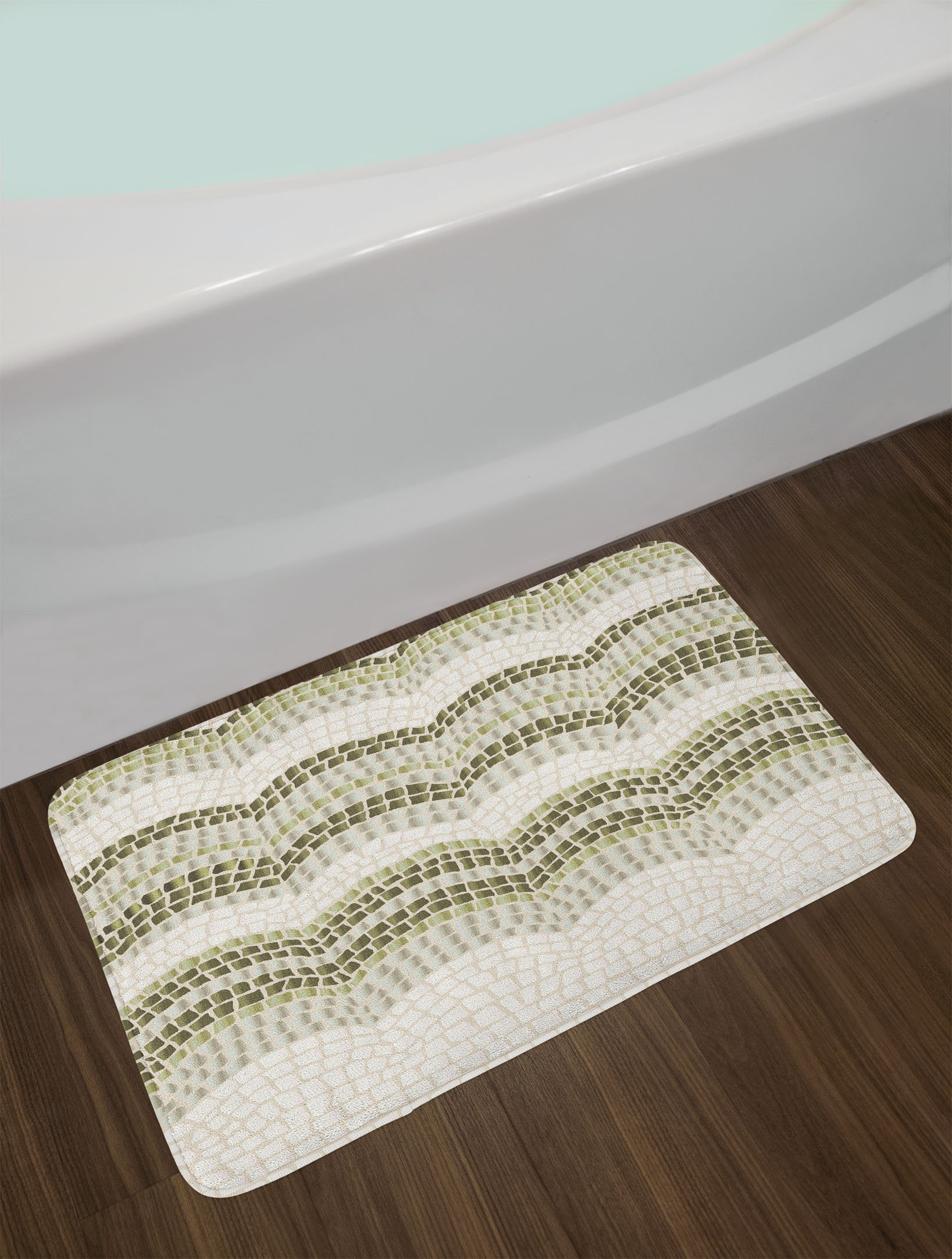 East Urban Home Bath Mat, Non Slip Backing, 30.2" x 20", Multicolor ...