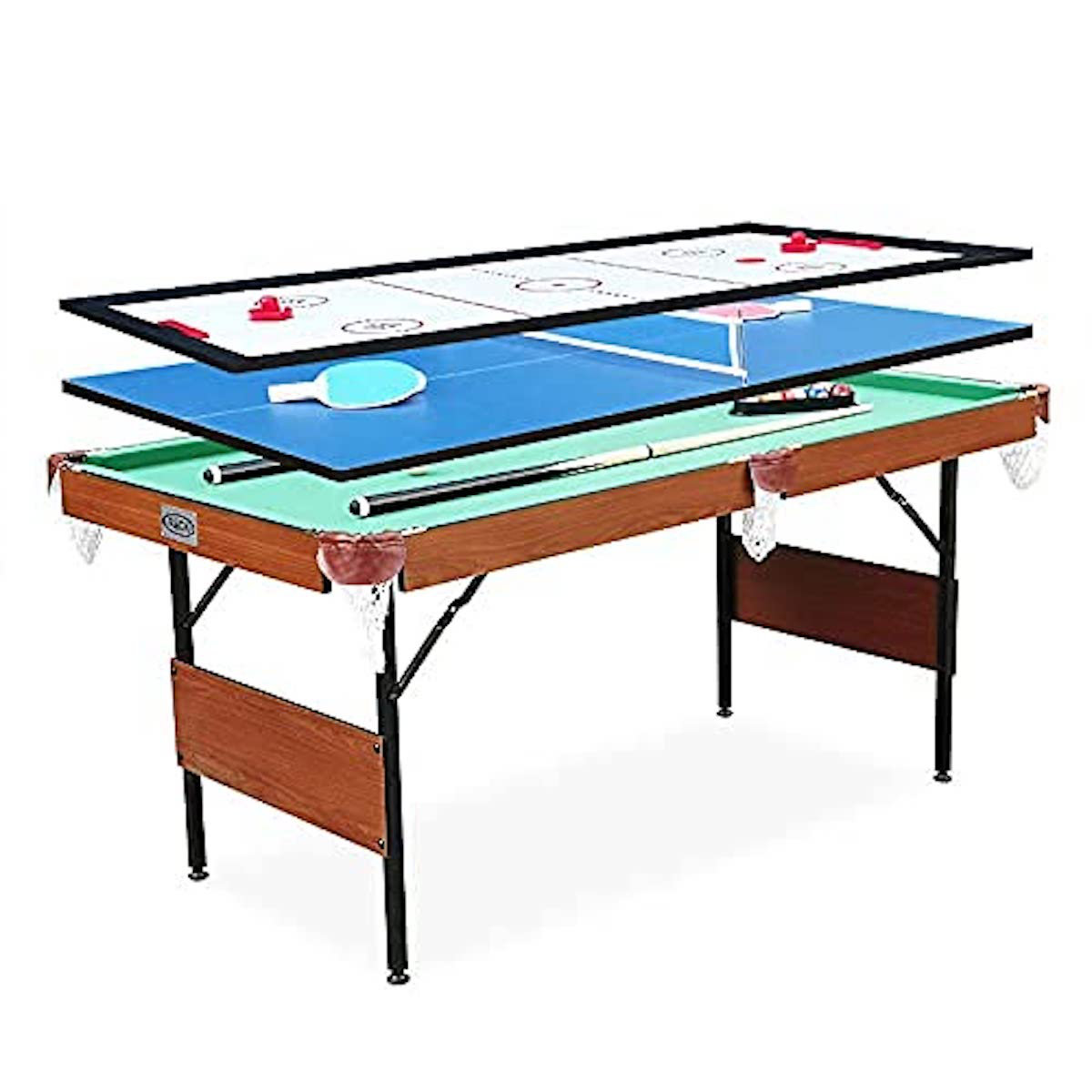 RACK Pool Tables Rack Crucis 5.5-foot Folding Billiard/pool Table ...