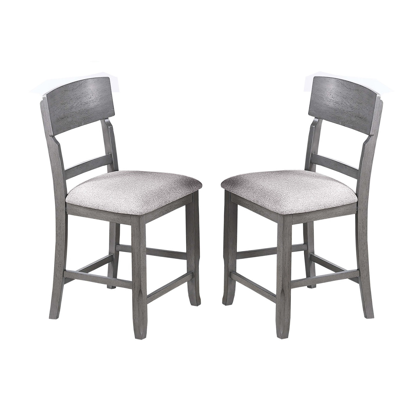 Ophelia & Co. Gray Color High Chairs Modern Ladder Back Design Set Of ...