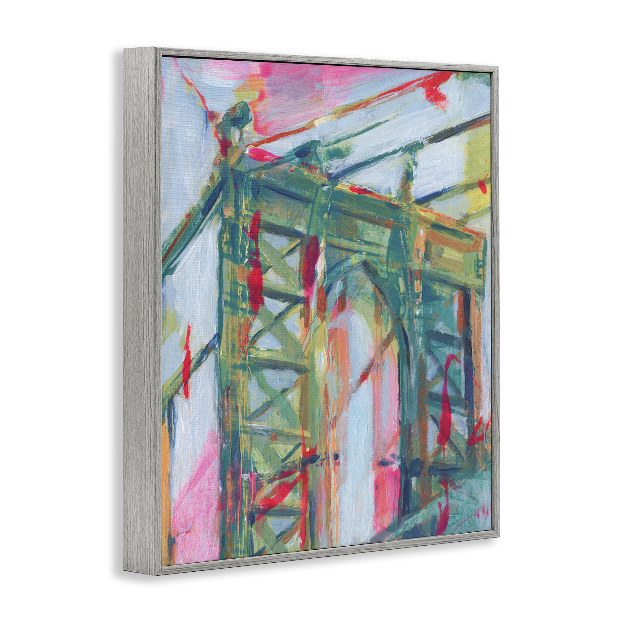 George Oliver Bridge Arch Abstraction Framed Giclee Art by Ethan Harper ...