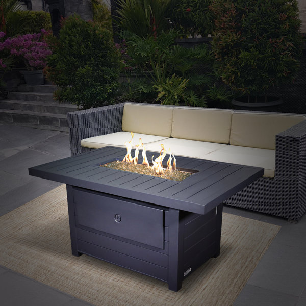 Sunbeam Serenity Aluminum Propane/Natural Gas Fire Pit Table & Reviews ...